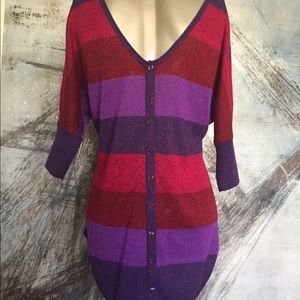 Express | Sweaters | Vneck Back Fully Buttoned Down | Poshmark